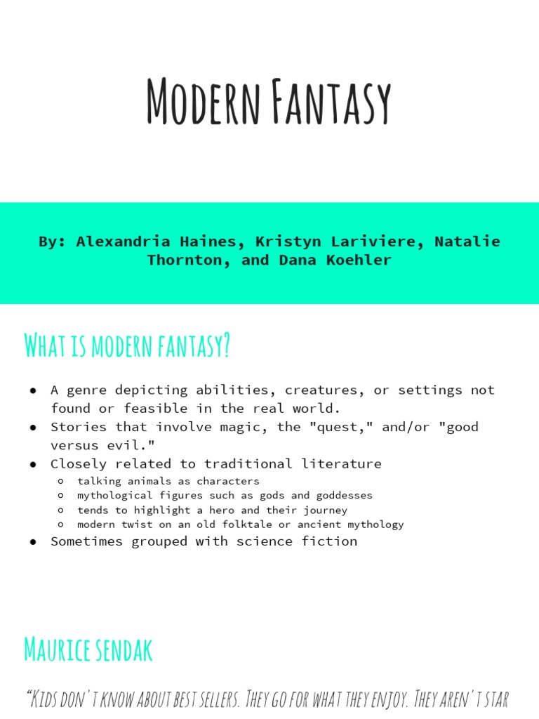 Modern Fantasy | PDF | Children's Literature | Paintings