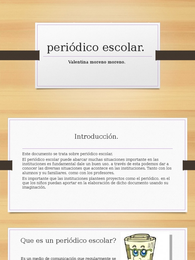 El Periódico Escolar. | PDF | Periódicos | Ciencia cognitiva