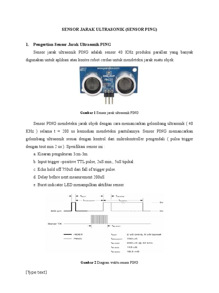 Sensor Jarak Ultrasonik | PDF