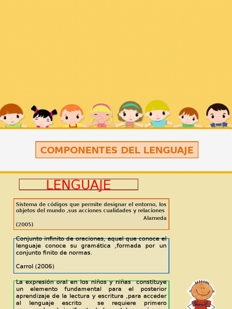 Componentes Del Lenguaje | PDF