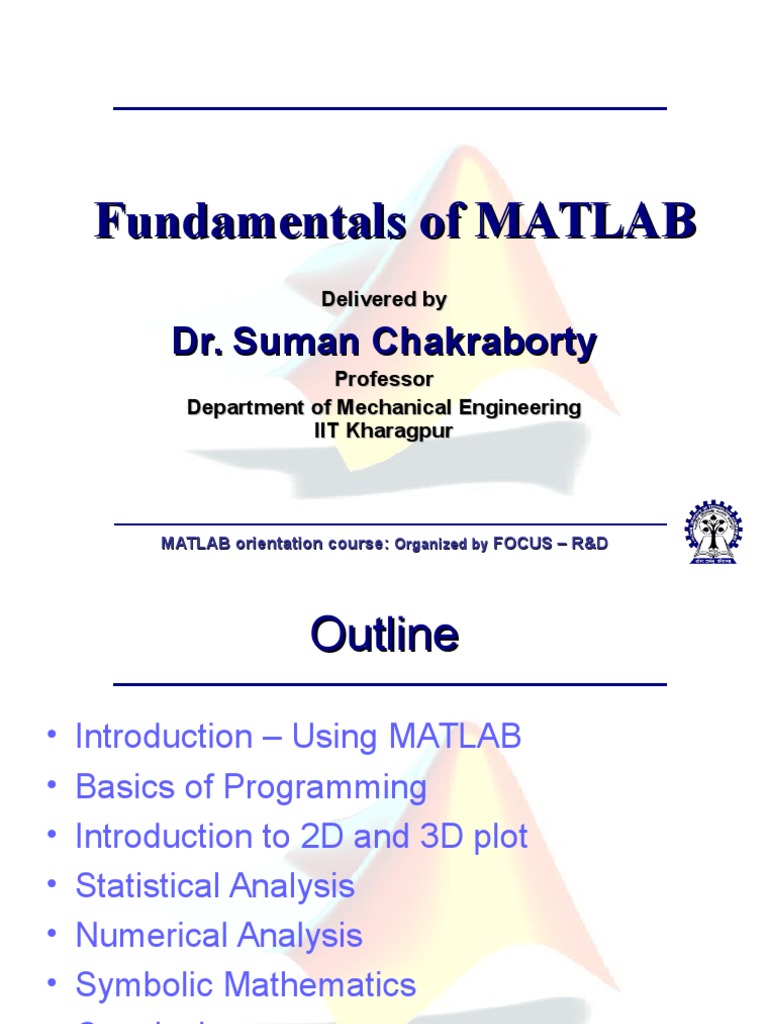 Fundamentals of MATLAB | PDF | Matlab | Covariance