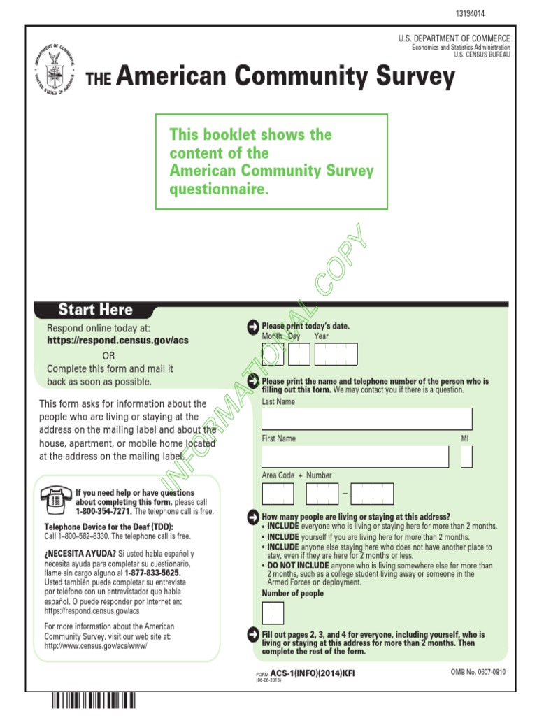 ACS Survey | PDF | Race And Ethnicity In The United States Census ...