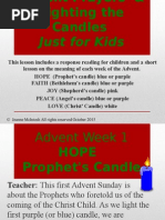 Advent Prayers and Candle Lighting For Kids | PDF | Advent | Jesus