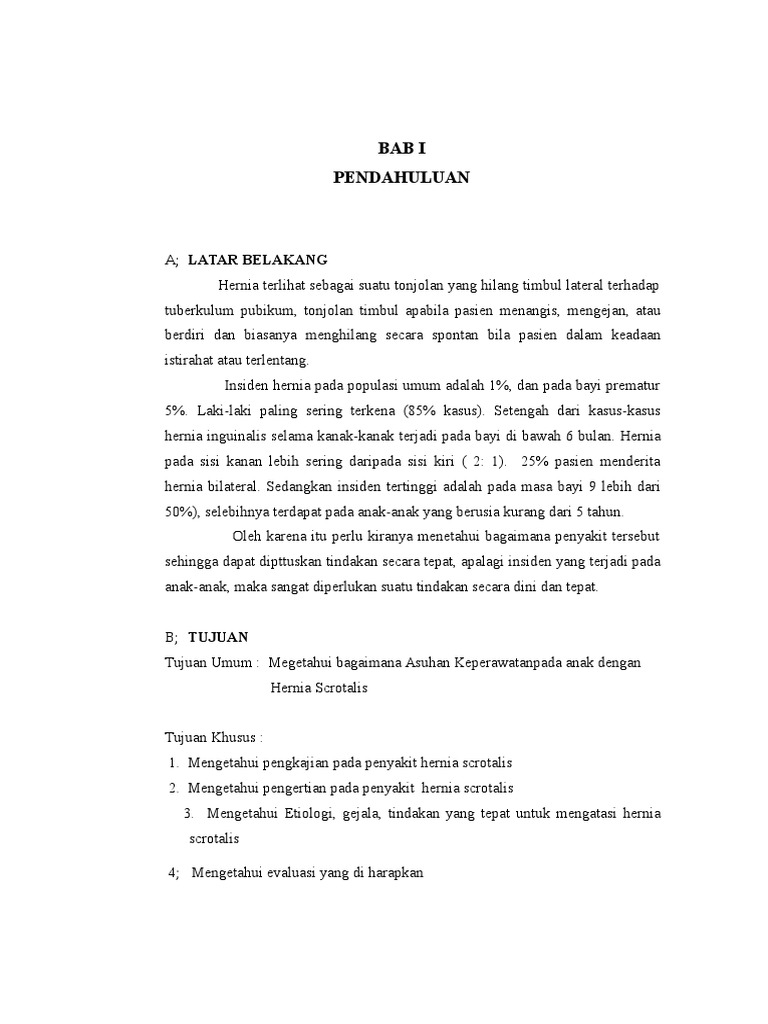 Askep Hernia Scrotalis | PDF