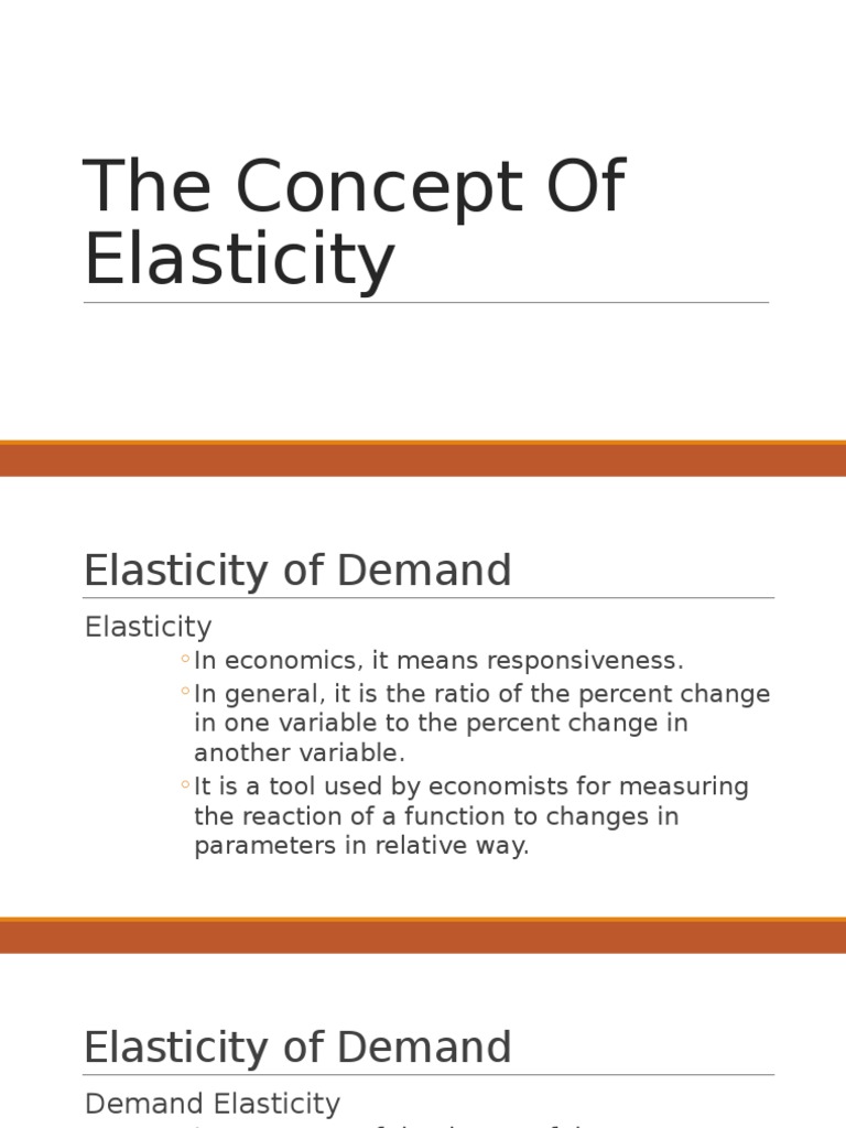 The Concept of Elasticity | PDF | Demand | Elasticity (Economics)