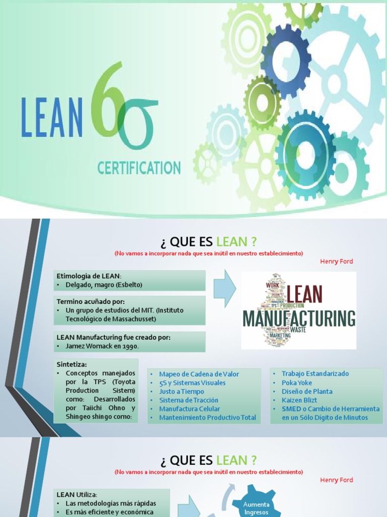 LEAN SIX SIGMA.pdf | Six Sigma | Industrias