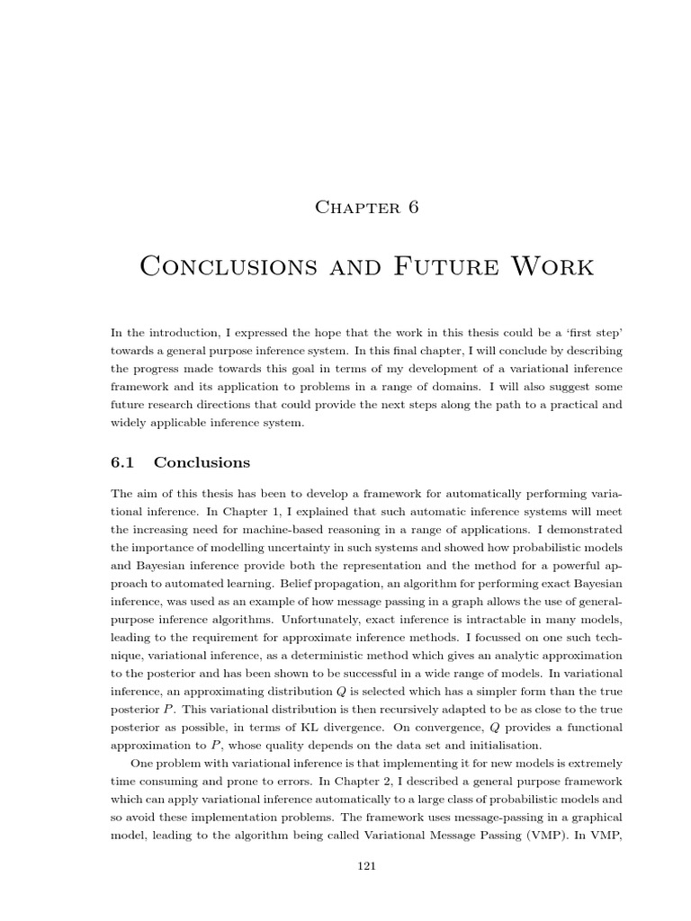 Conclusions and Future Work | PDF | Bayesian Network | Statistical ...