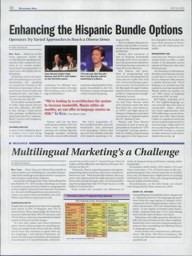 Understanding Communications For Hispanics | PDF | Video On Demand ...