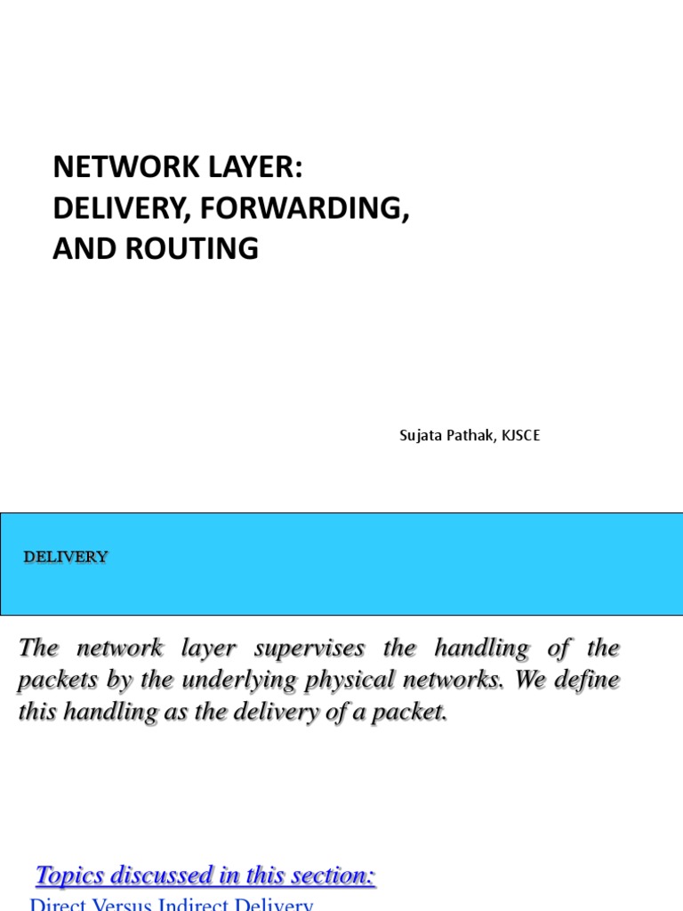 Network Layer - Routing | PDF | Routing | Router (Computing)