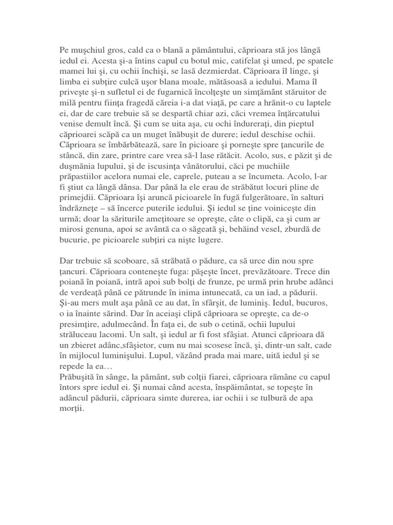 Caprioara | PDF