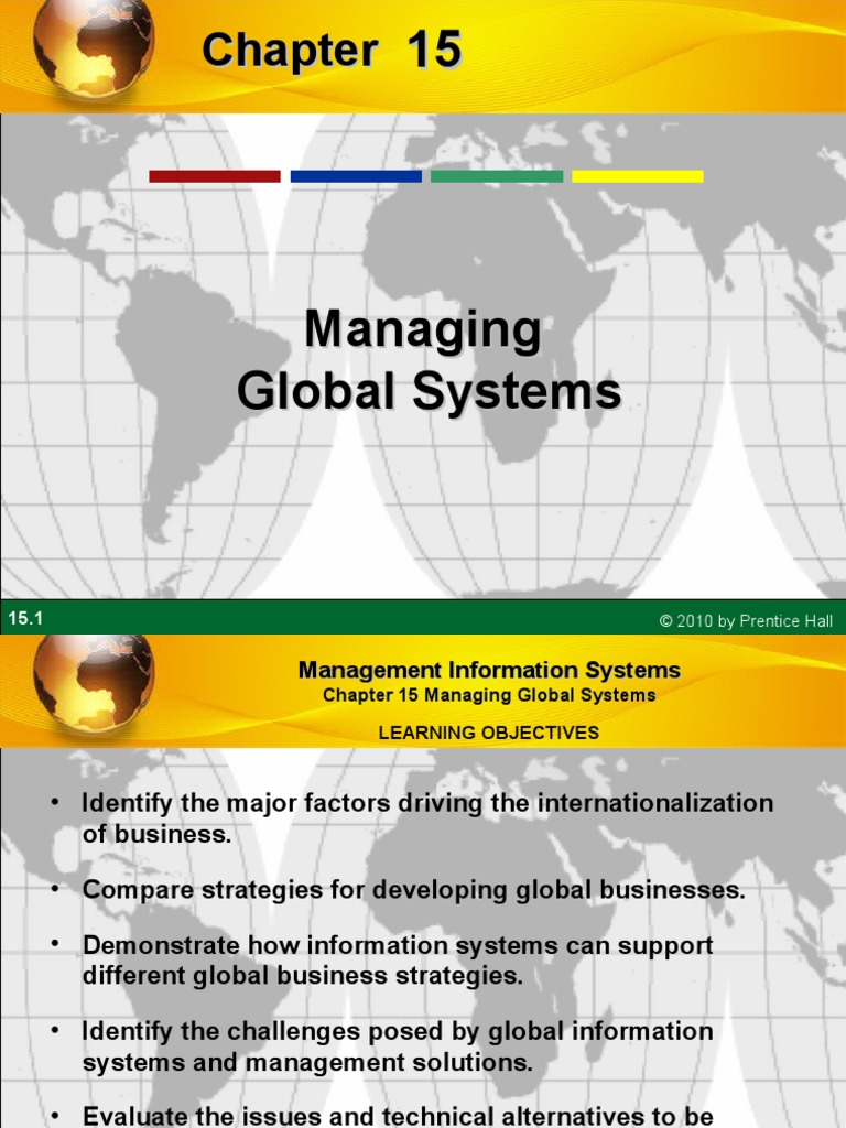 Managing Global System | PDF | Information System | Management ...
