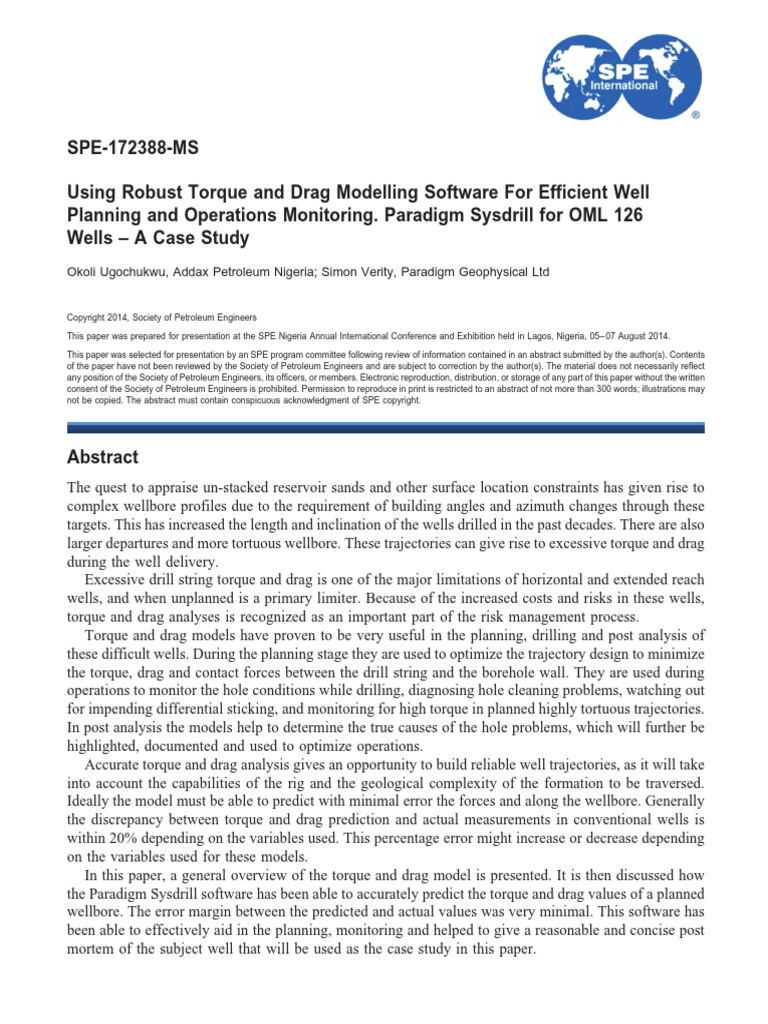 Spe Sysdrill | PDF | Friction | Viscosity