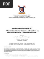 Prueba de Excentricidad en Balanzas | PDF | Química | Ciencias fisicas