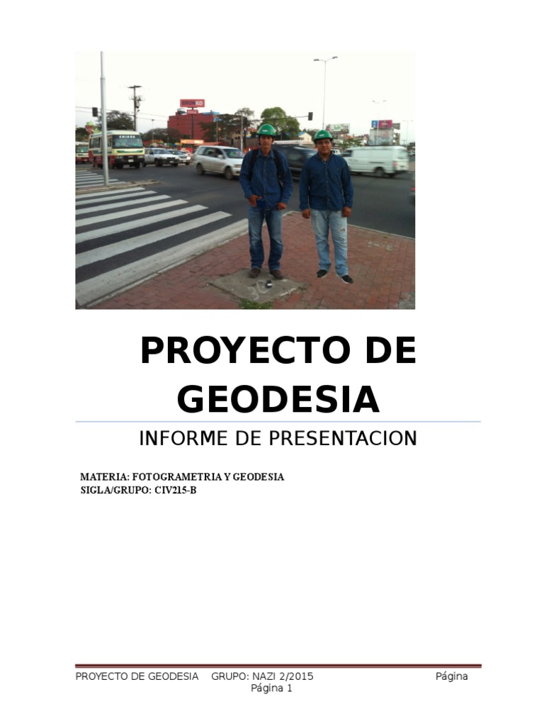 Proyecto de Geodesia | PDF | Ecuador | Geofísica