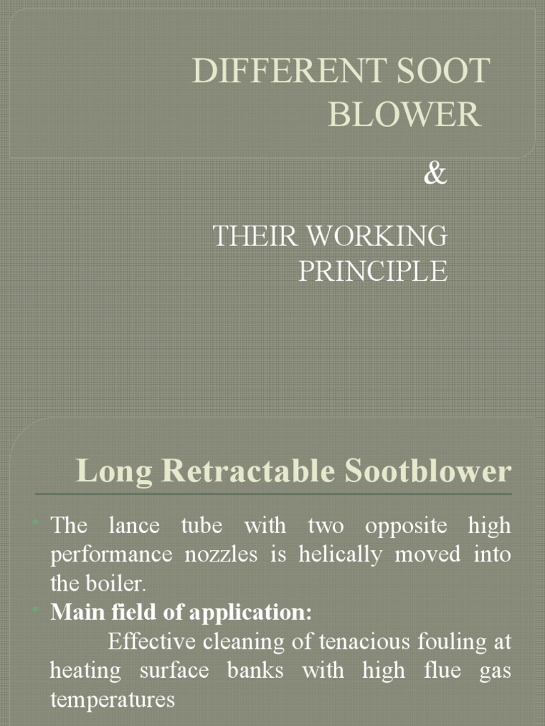 Types and Principles of Soot Blowers | PDF