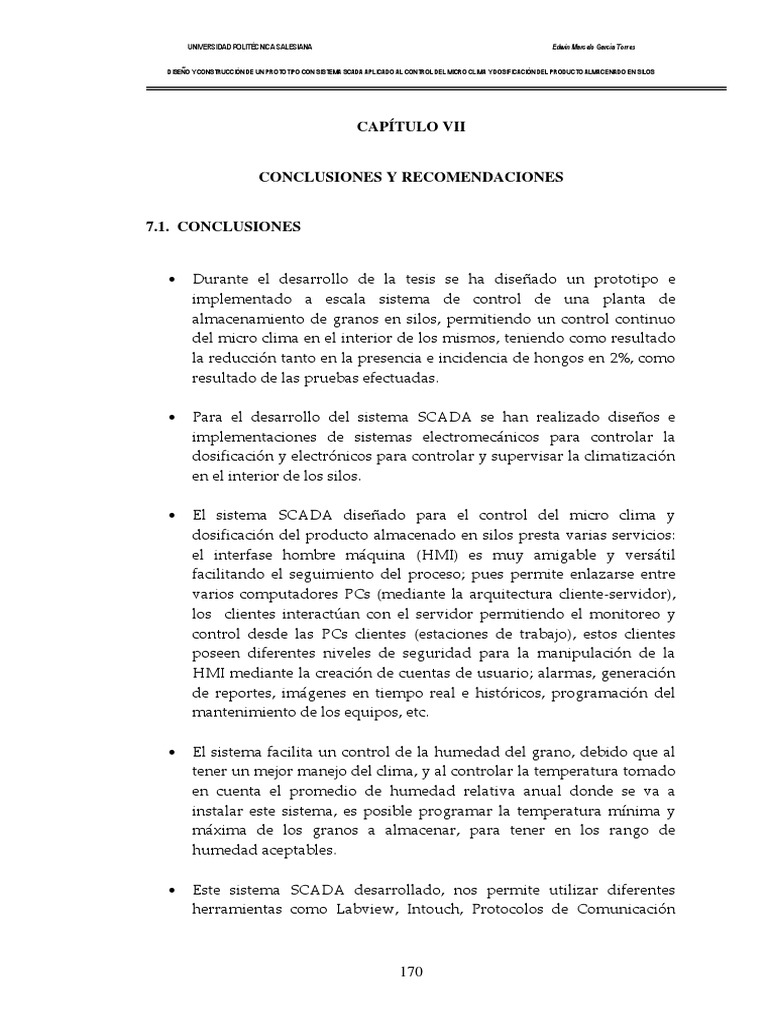 99 Conclusiones y Recomendaciones | PDF | Scada | Informática