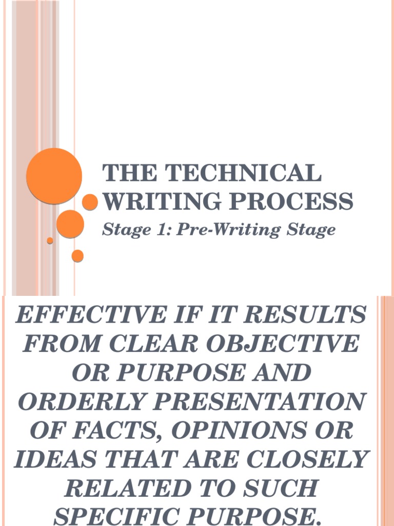 The Technical Writing Process - Stage 1 | PDF | Audience | Thought