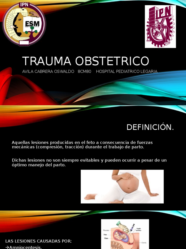 Trauma Obstetrico | Lesión | Parto