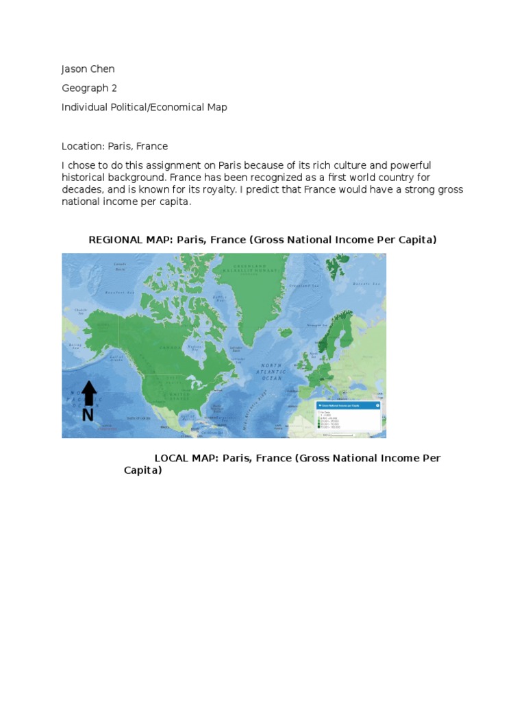 Paris Economic Map: GNI Insights | PDF