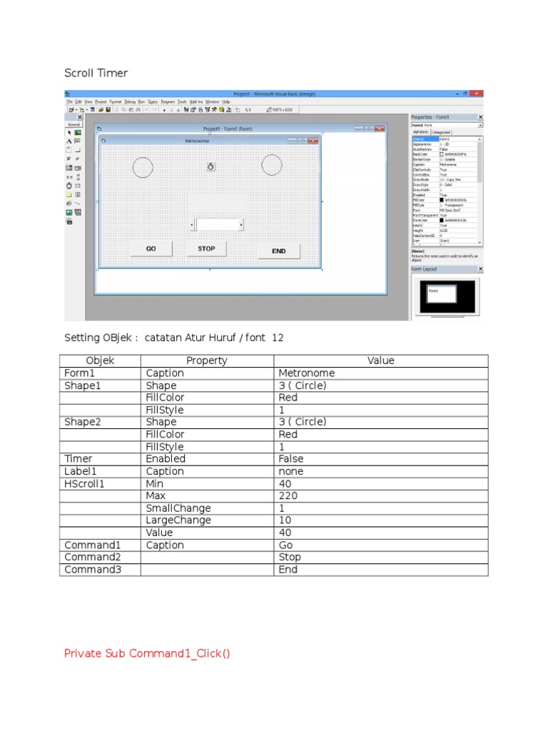 Scroll Timer Configuration Guide | PDF | Teaching Methods & Materials ...