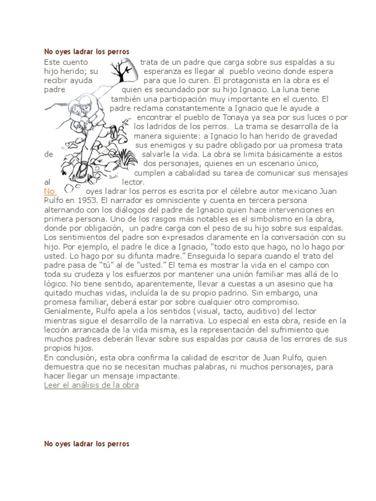 No Oyes Ladrar Los Perros | PDF | Narración | Cuentos