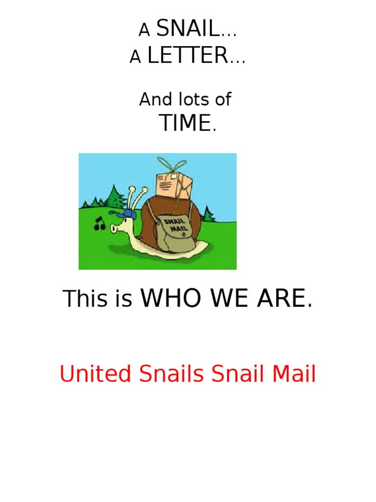 United Snails: Unique Snail Mail Service | PDF