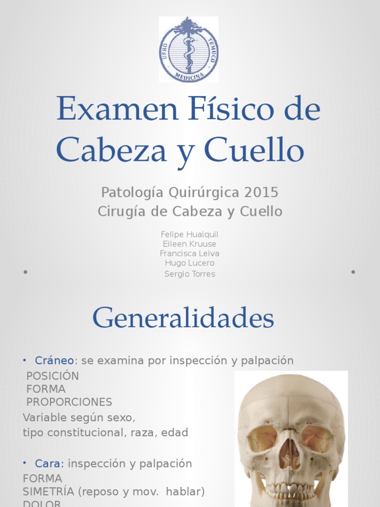 Examen Fisico Cabeza y Cuello | PDF | Ojo | Ojo humano