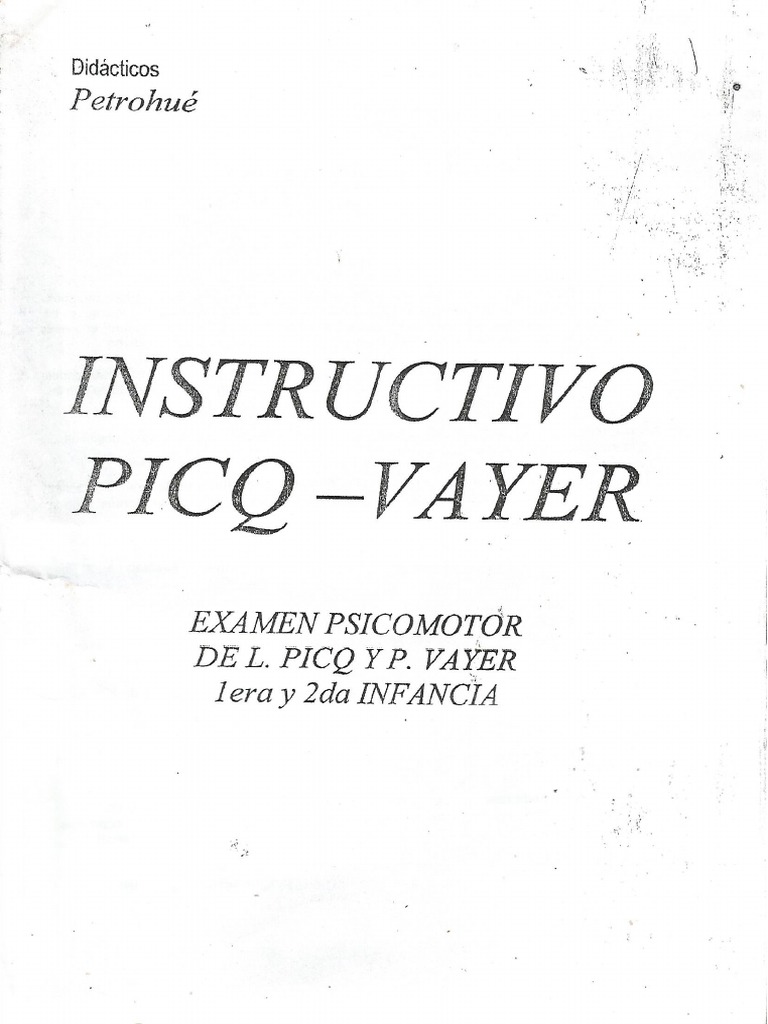 Picq y Vayer | PDF