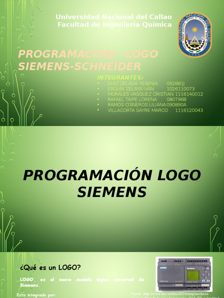 Programación de Siemens LOGO 230RC | PDF | Programa de computadora ...