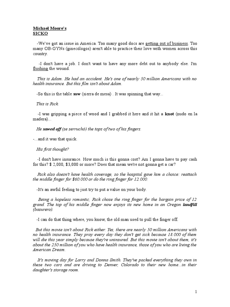 Sicko | PDF | Managed Care | General Practitioner