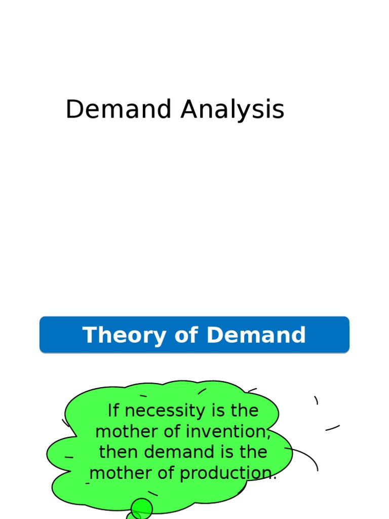 Understanding the Fundamental Concepts and Theories of Demand Analysis ...