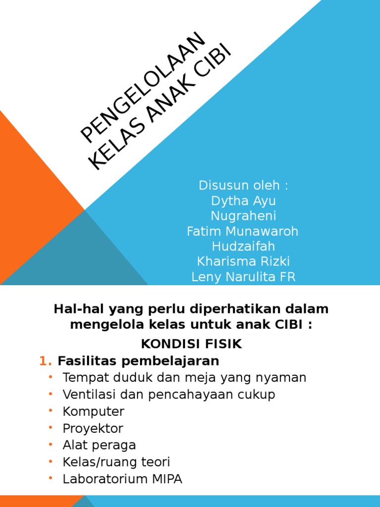 Pengelolaan Kelas Anak Cibi | PDF | Karier & Perkembangan | Kesehatan ...