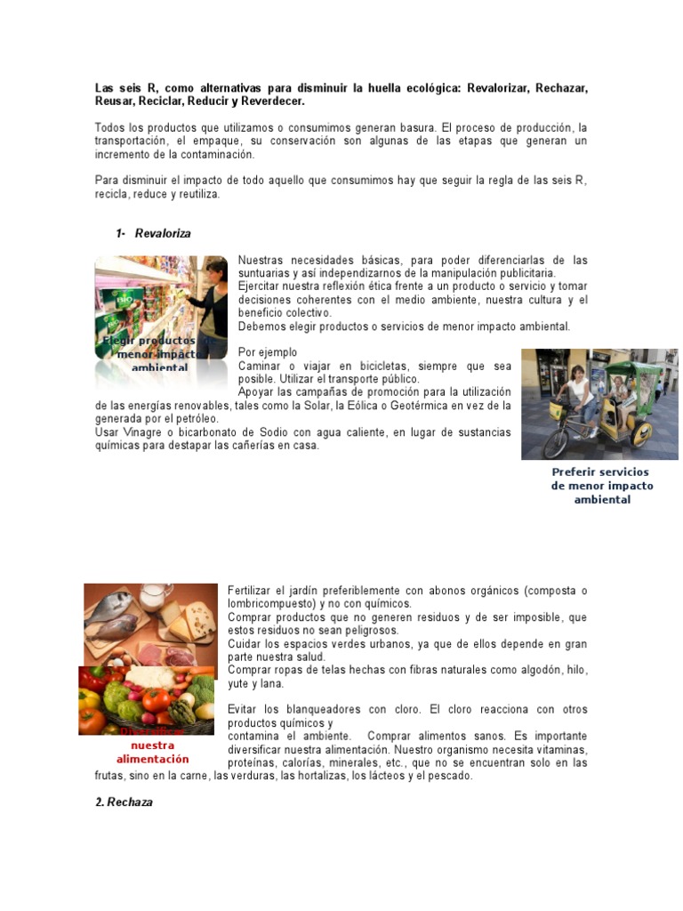 La Regla de Las 6R | PDF | Reutilizar | Reciclaje