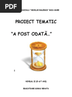 Proiect Tematic Primavara Anotimpul Armoniei | PDF