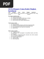 Tabel Skor Pemeriksaan GCS | PDF