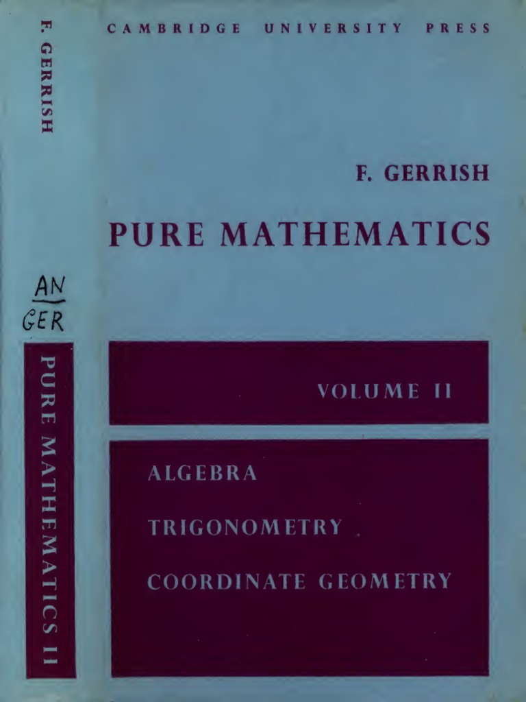 Pure Mathematics (Sixth Form) Vol.2 | PDF | Factorization | Equations
