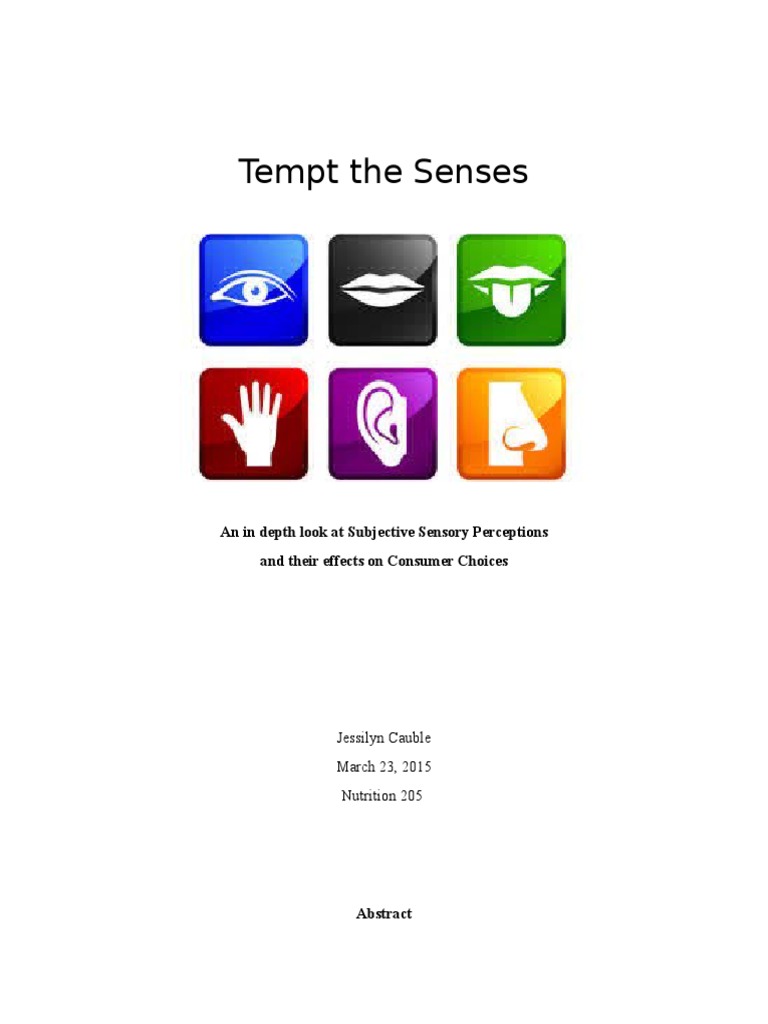 Sensory Evaluation Lab Report | PDF | Taste | Perception