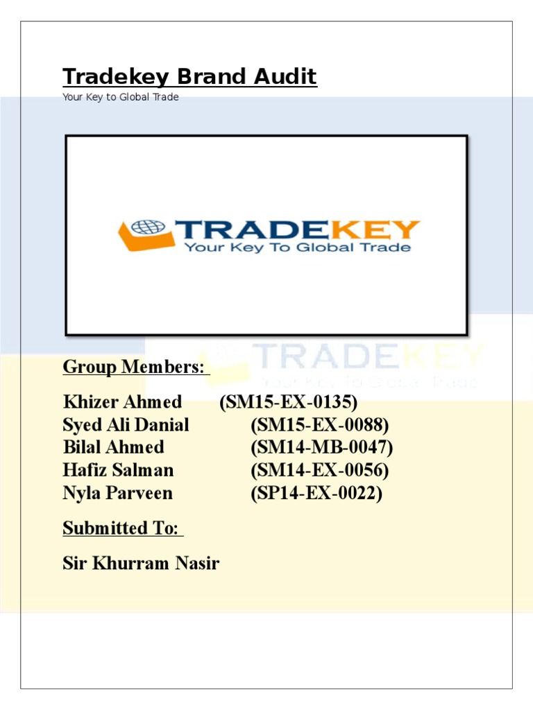 Tradekey Brand Audit | PDF | Alibaba Group | Search Engine Marketing