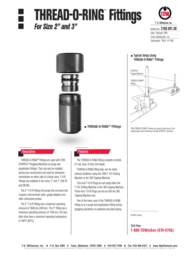 Thread o Ring | PDF | Pipe (Fluid Conveyance) | Plumbing