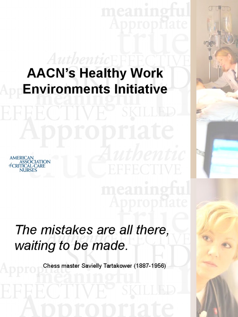 AACN's Healthy Work Environments Initiative | PDF | Nursing | Patient