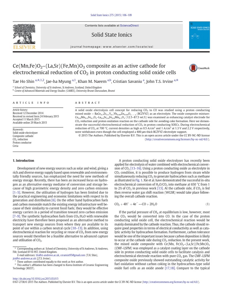 Solid State Ionics: Tae Ho Shin, Jae-Ha Myung, Khan M. Naeem, Cristian Savaniu, John T.S. Irvine ...