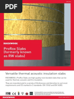 Rockwool Slab Data Sheet - (ProRox Formerly RW Slab) | PDF | Thermal ...