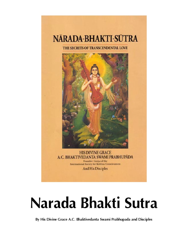 Narada Bhakti Sutra 1 | PDF | Brahman | Bhakti