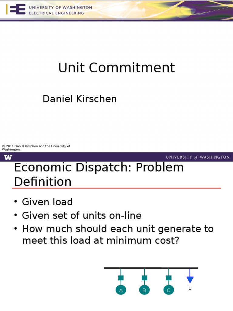 Unit Commitment | PDF | Cogeneration | Mathematical Optimization