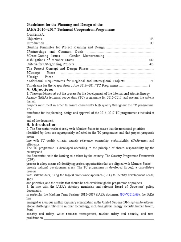 Guidelines For The Planning and Design of The IAEA 2016-2017 Technical ...