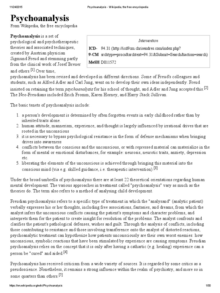 Psychoanalysis | PDF | Psychoanalysis | Ego Psychology