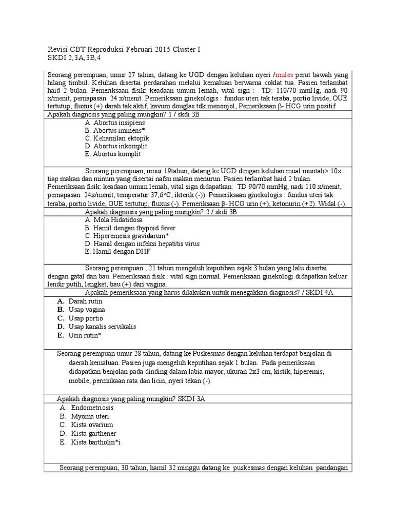 Contoh Soal CBT | PDF