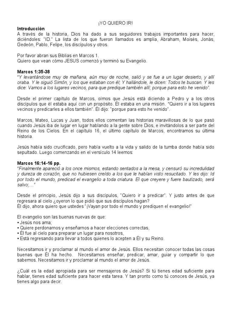 Sermon para Niños | PDF | Jonás | Evangelios