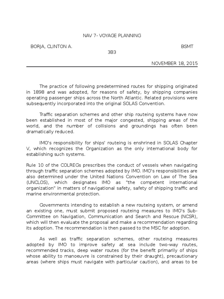 Ship Routeing | PDF | Traffic | Transport