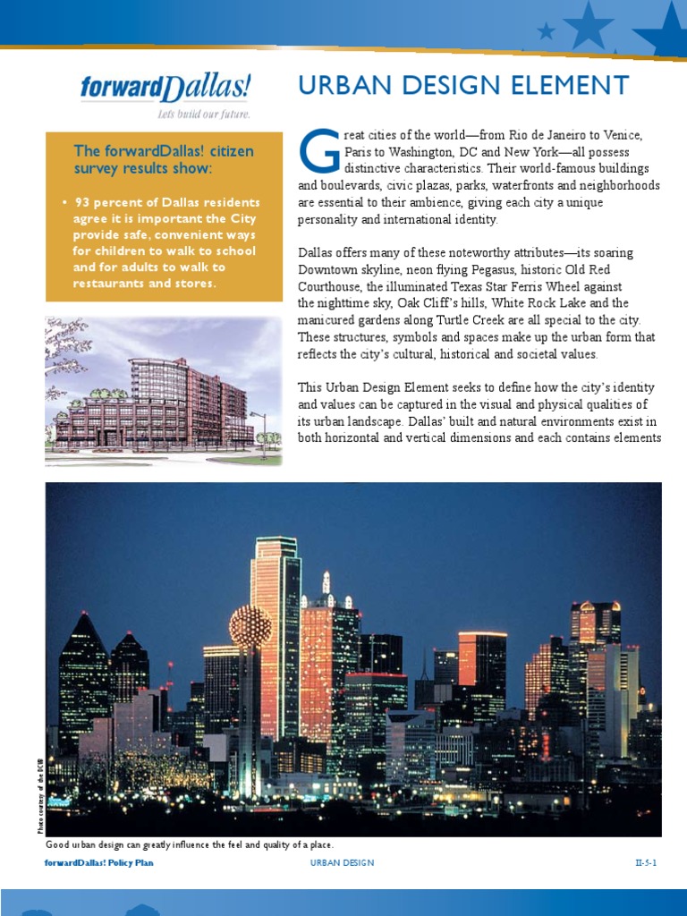 Urban Design Elements in Dallas | PDF | Mixed Use Development | Street